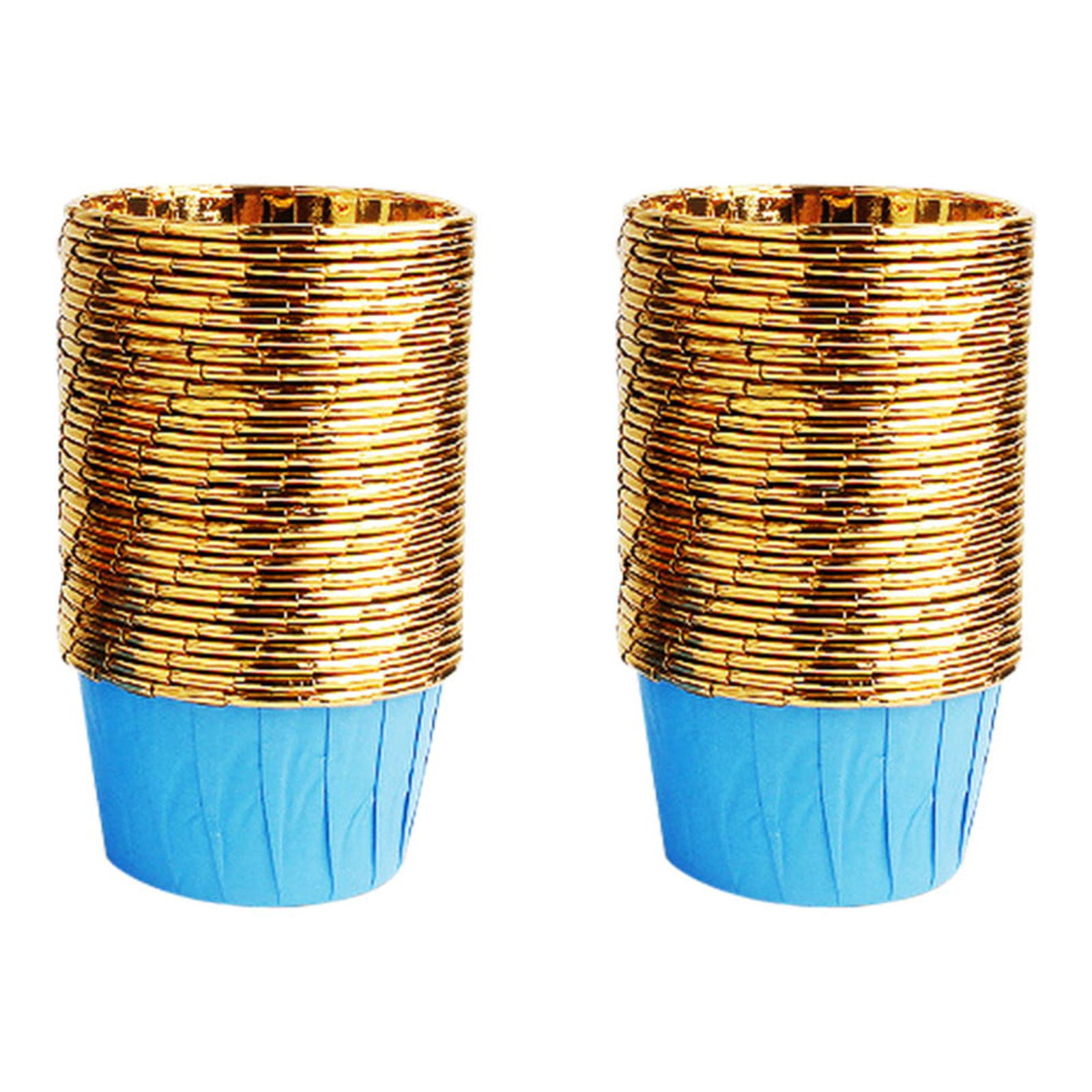 Moocorvic Large Flanged Cake Cups Multicolor Baking Desserts High ...