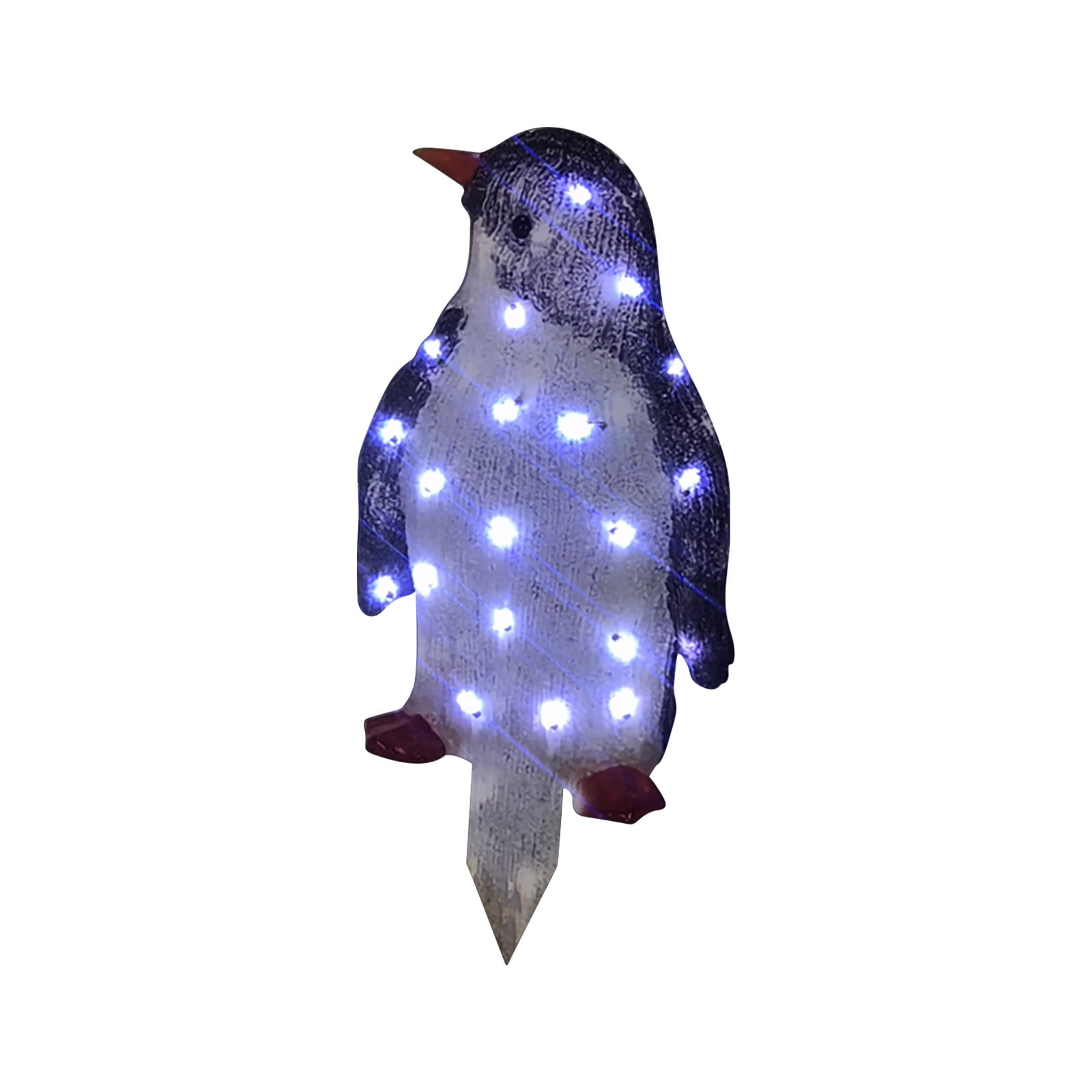 Moocorvic Lighted Penguin Christmas Outdoor Yard Decorations, Glittered ...