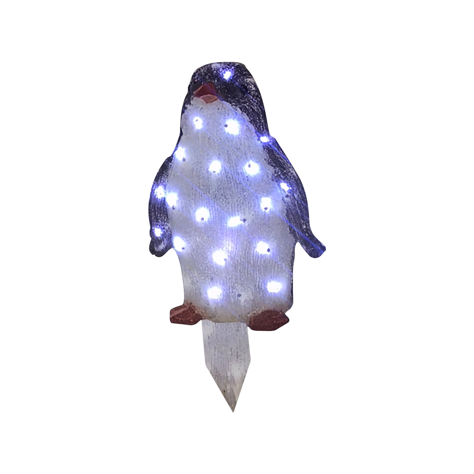 Moocorvic Lighted Penguin Christmas Outdoor Yard Decorations, Glittered ...