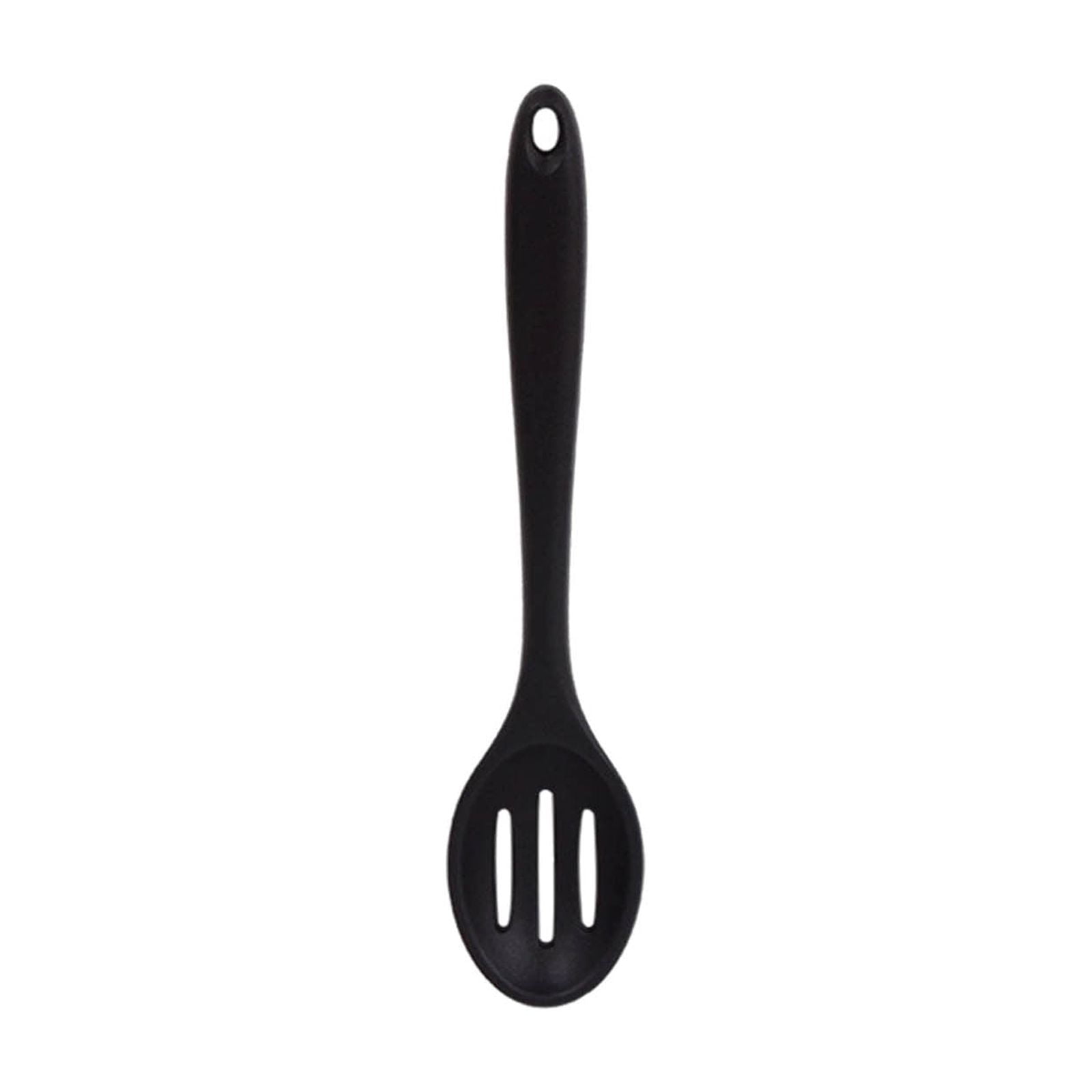 Moocorvic Long Handle Slotted Spoon with Strainer, Silicone Soup Ladle ...