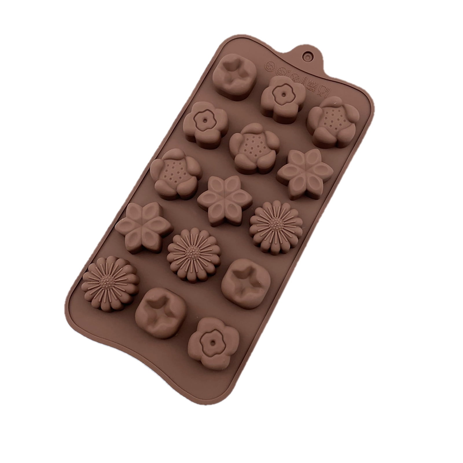 Moocorvic Mold Silicone Flower Chocolate Cake Mold Baking Ice Tray Mold ...
