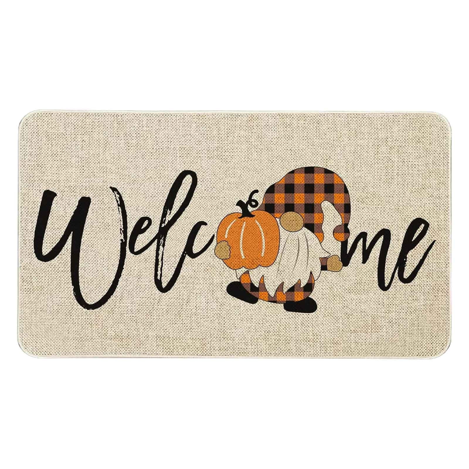 Moocorvic Outdoor Mat Christmas Rugs, Fall Pumpkin Christmas Door Mats ...