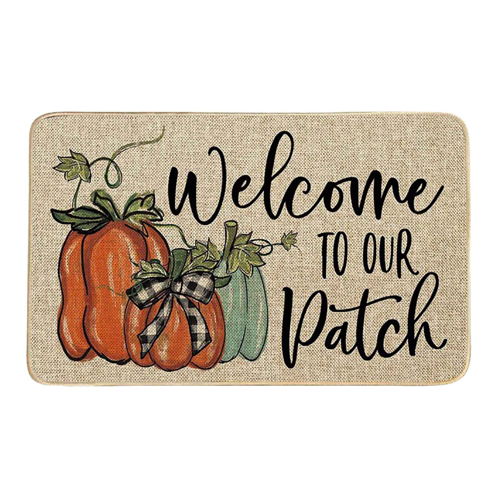 Moocorvic Outdoor Mat Christmas Rugs, Fall Pumpkin Christmas Door Mats ...
