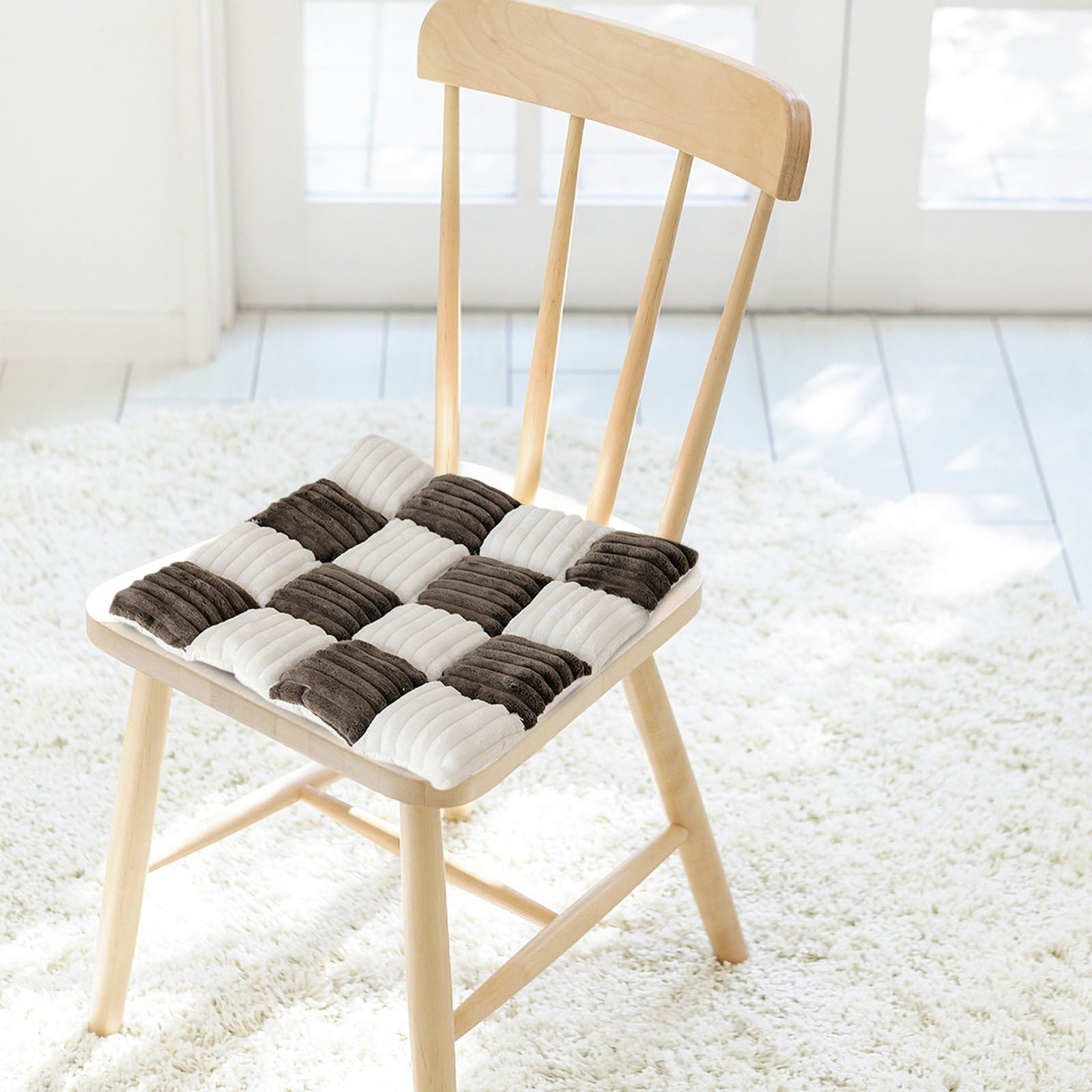 Moocorvic Outdoor Seat Cushion with Ties, Fade-Resistant Round Dot Print Seat Cushions, Non-Slip ...