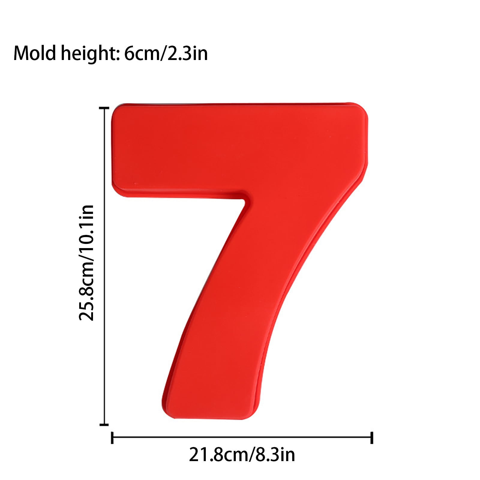 Moocorvic Perfect Number Shape Cake Molder Silicone Digital Cake Mold ...