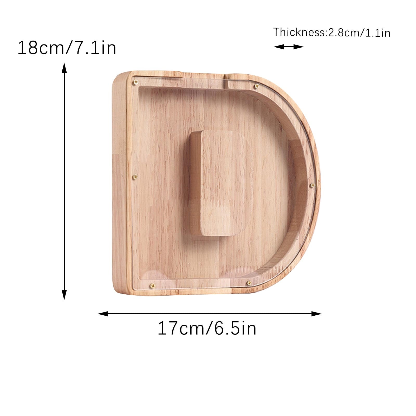 Moocorvic Personalized Wooden Name Money Box Wooden Deposit Box Twenty ...