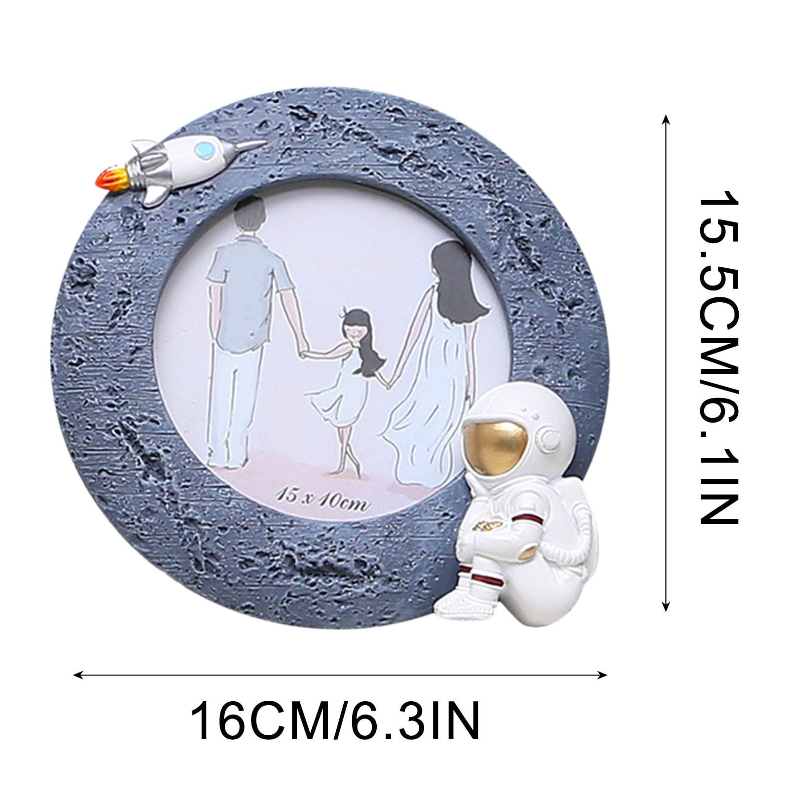 Moocorvic Picture Frame With Astronaut Figurine Photo Frame Table Photo ...