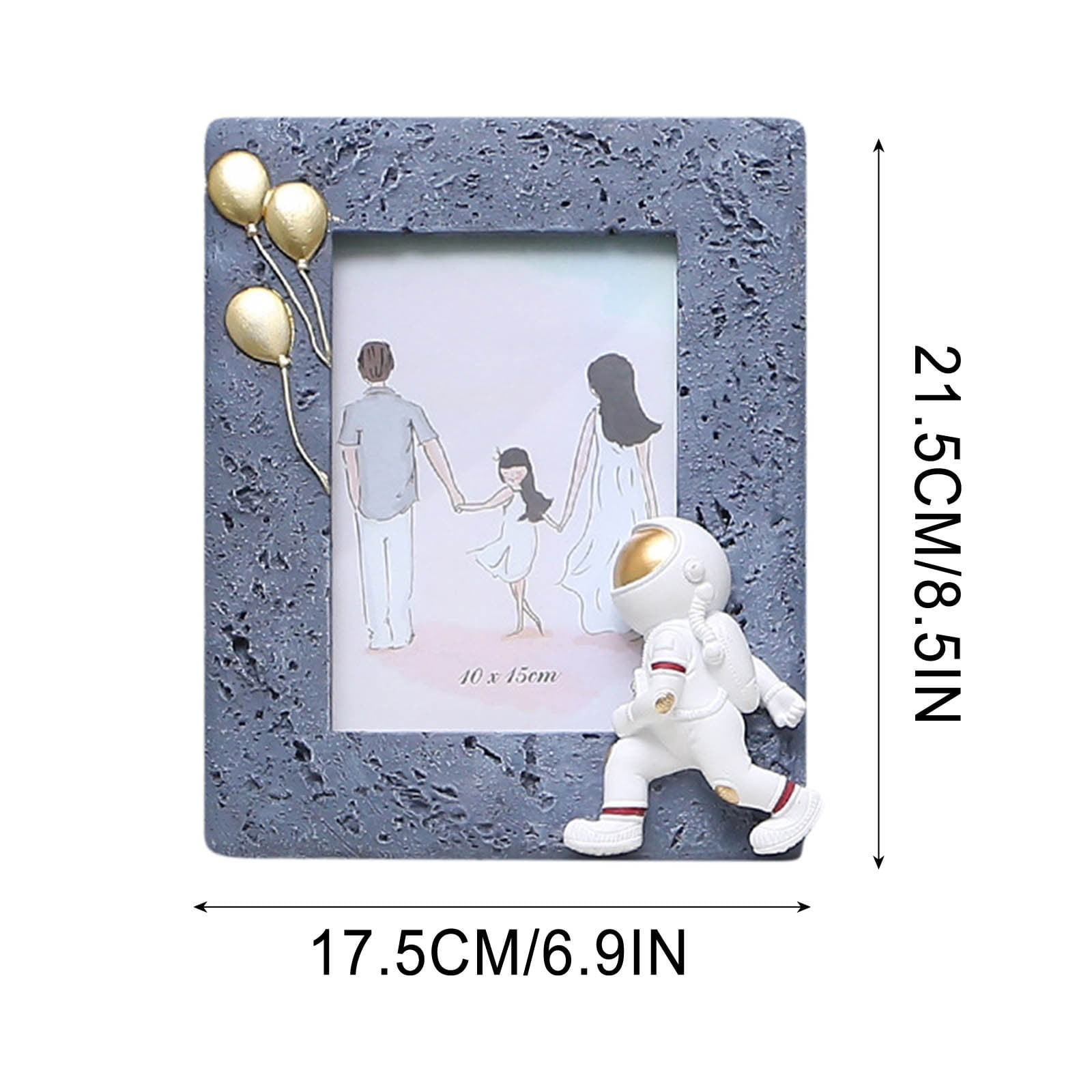 Moocorvic Picture Frame With Astronaut Figurine Photo Frame Table Photo ...