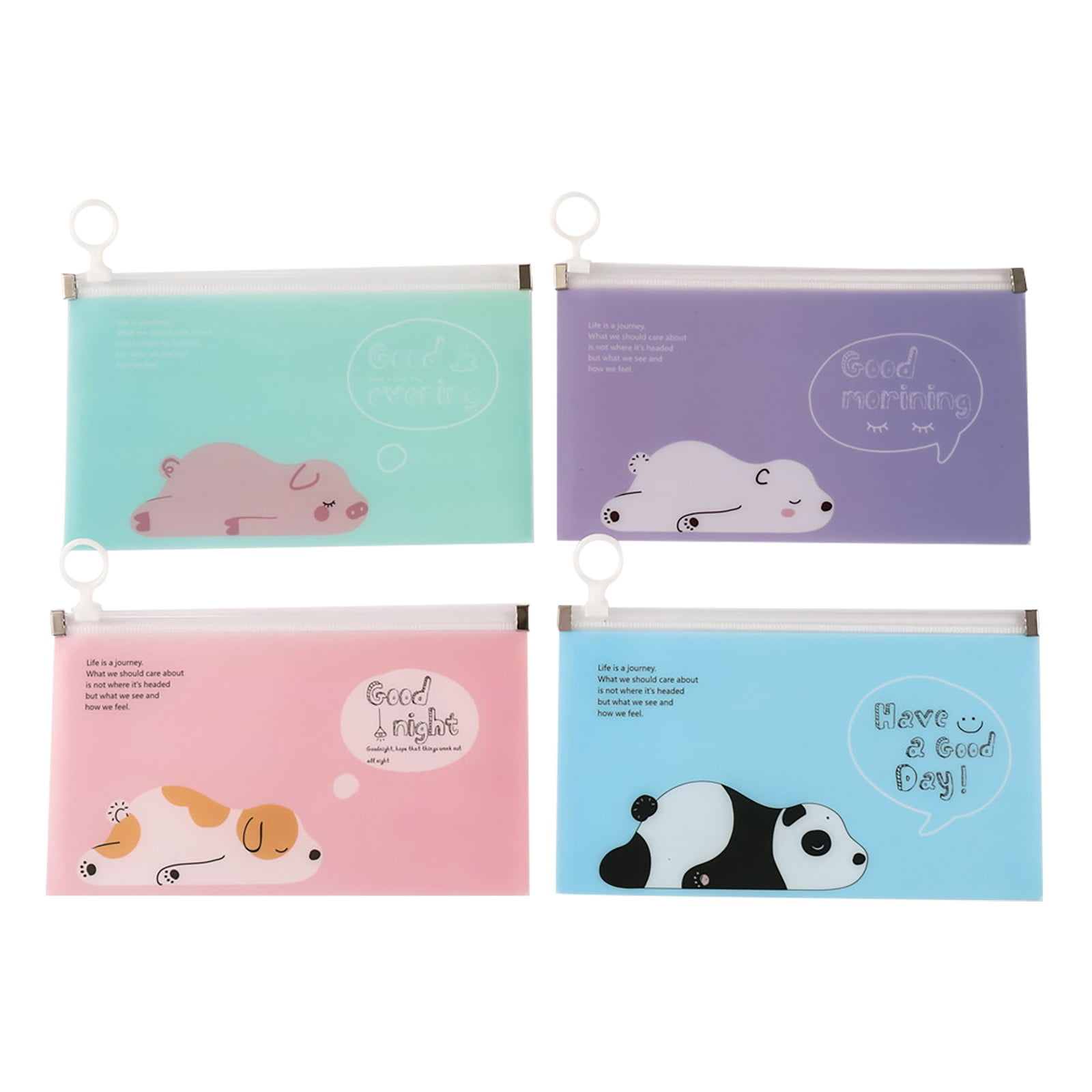 Moocorvic Plastic Face Cover Storage Bag Reusable Face Cover Organizer ...