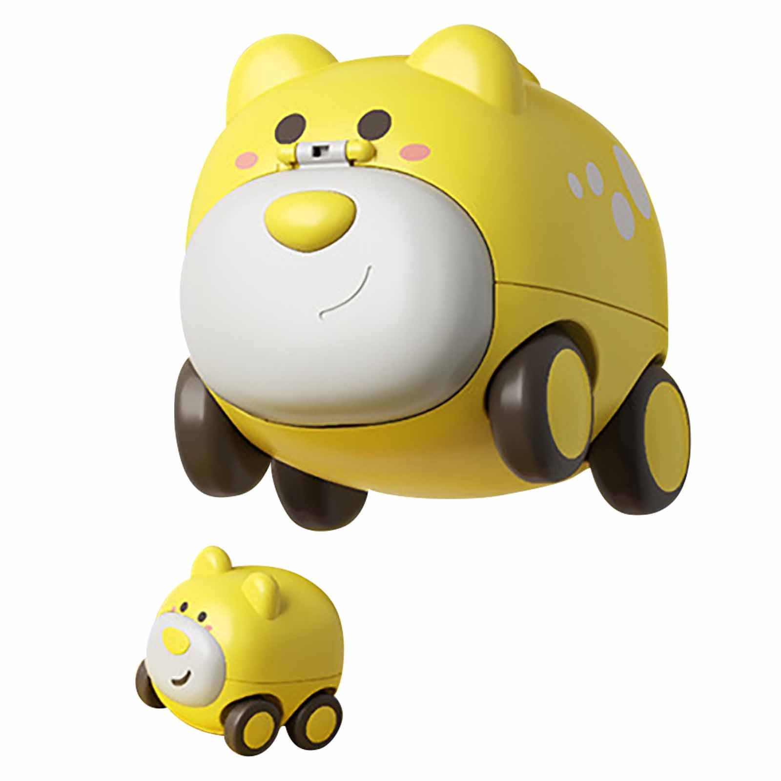 Moocorvic Press Push Animal Car Toys 2 Pieces Set, Play Race Vehicle ...