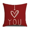 Clearance Under $1 Boovnll Valentines Pillow Covers 18x18", Valentines ...