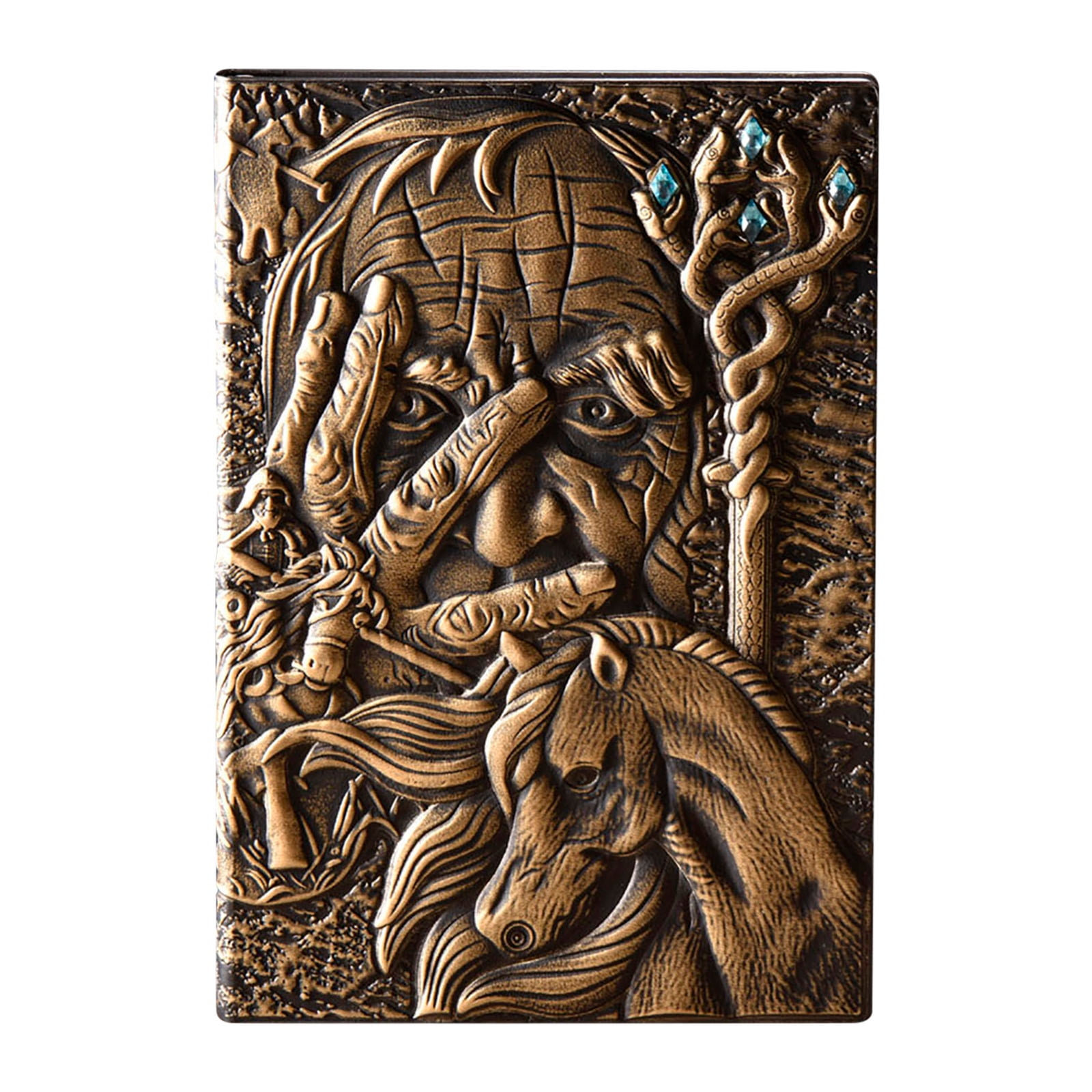 Moocorvic Retro Embossed Magician Notebook European-style Notepad Three ...