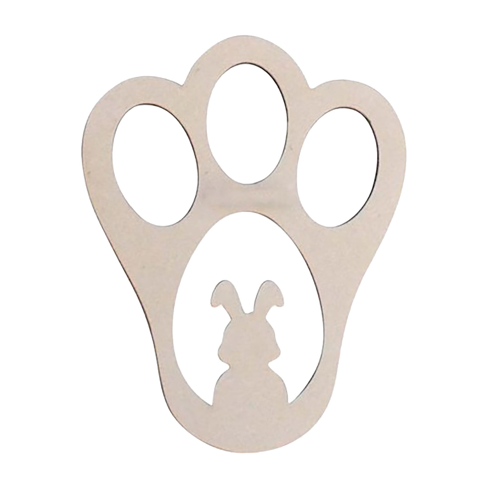 Moocorvic Reusable Easter Bunny Footprint Drawing Stencil Rabbit Paw ...