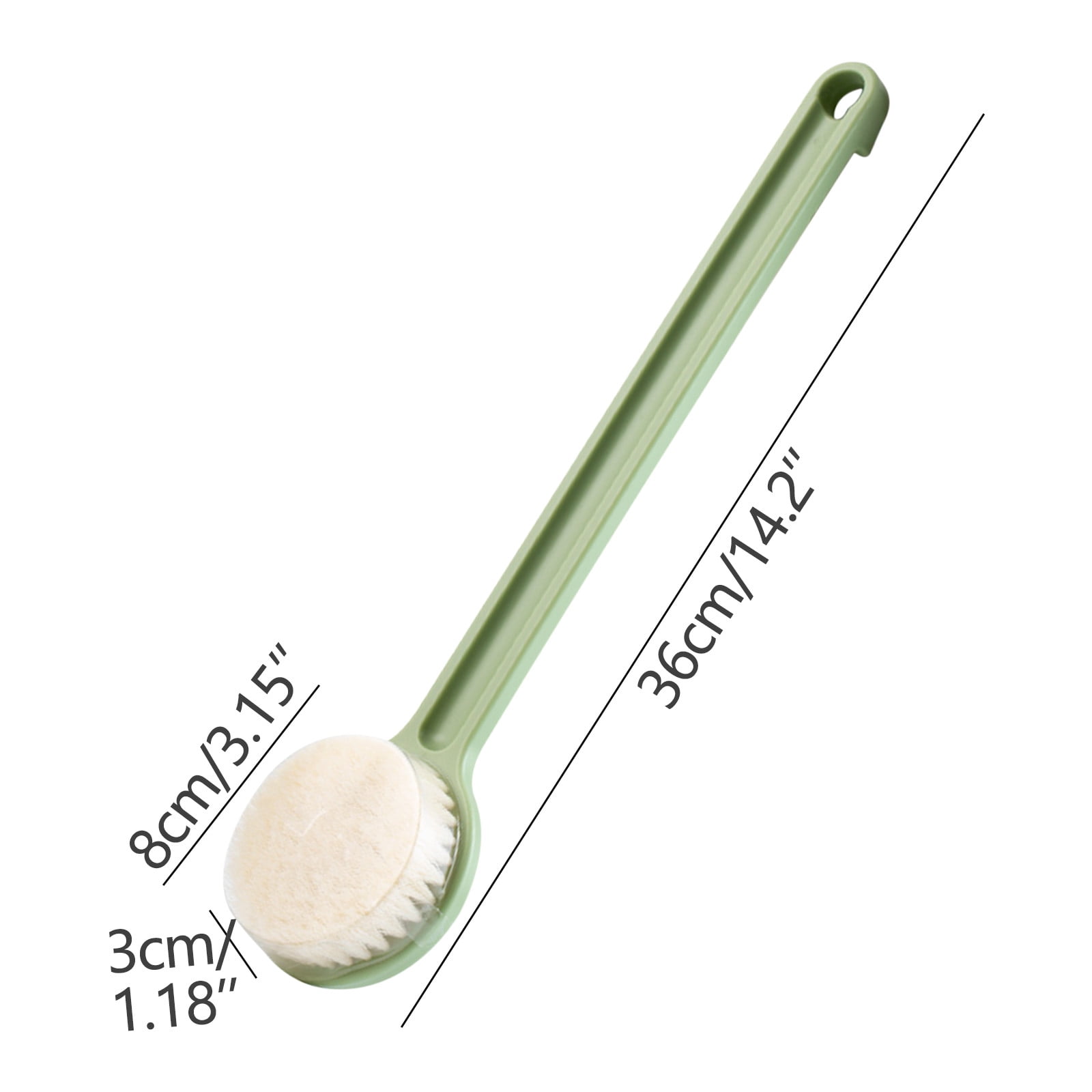Moocorvic Shower Brush with Soft and Stiff Bristles, Bath Dual-Sided ...