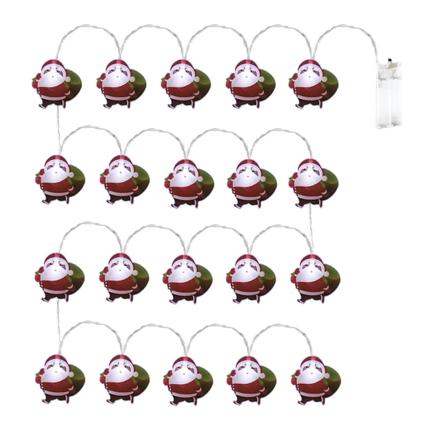Moocorvic Snowman Santa Claus Christmas Tree Holiday LED Lights ...