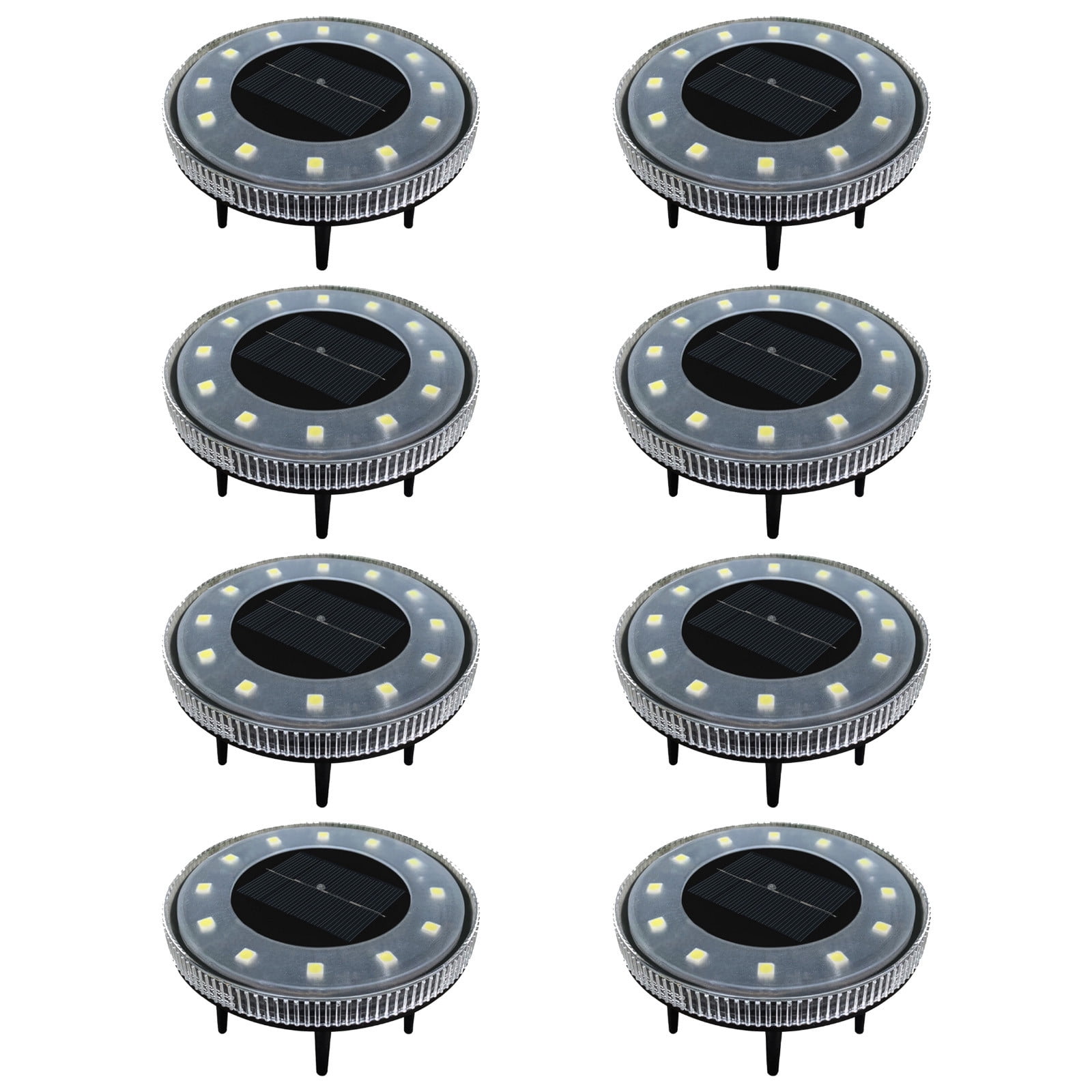 Moocorvic Solar Ground Lights 12LED Waterproof Solar Powered Garden ...