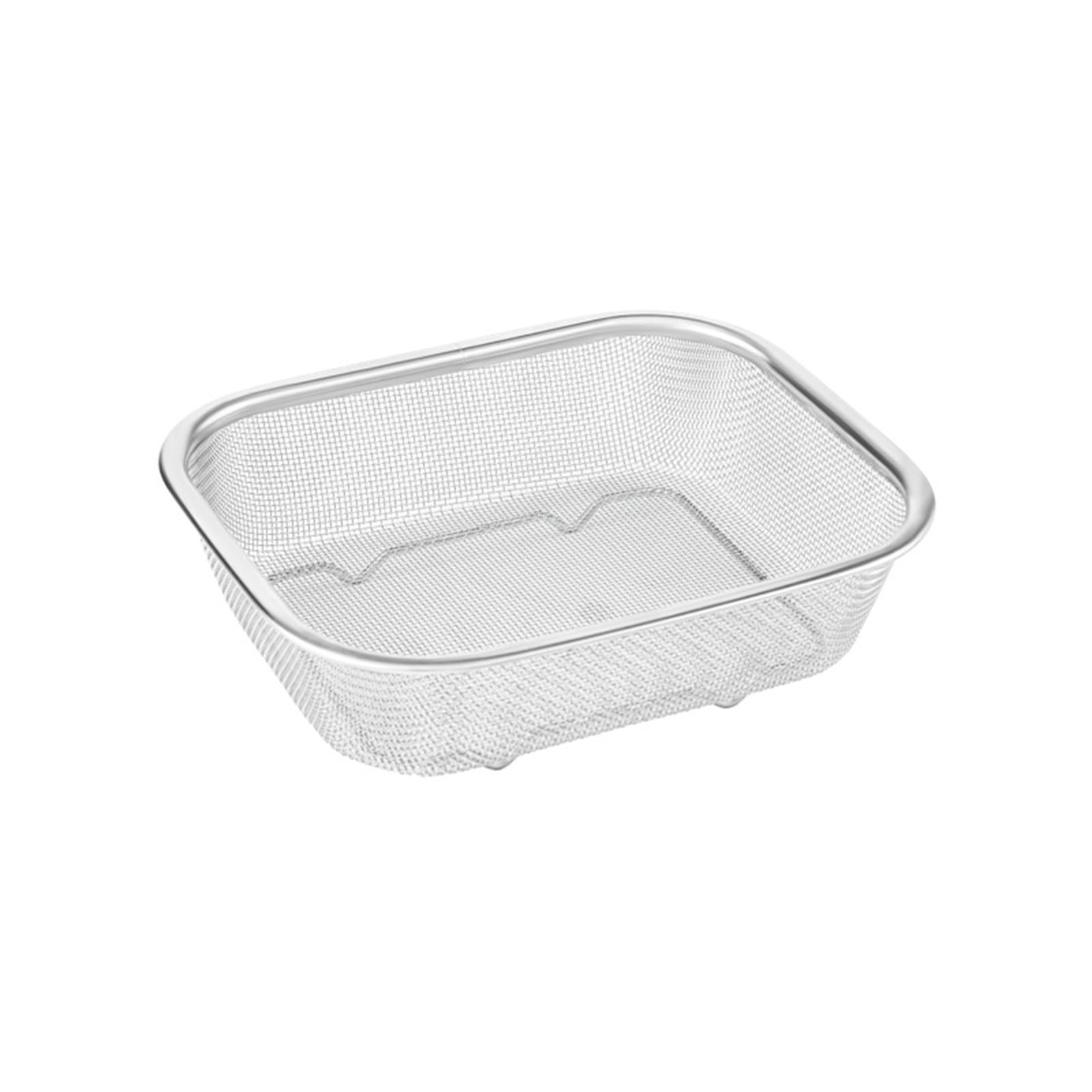Moocorvic Stainless Steel Colander Strainer Rectangle Mesh Oil Basket ...