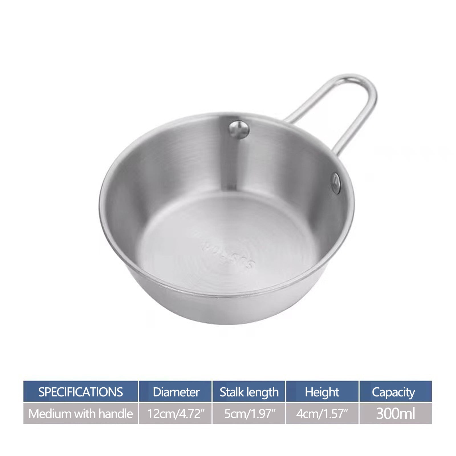 Moocorvic Stainless Steel Korean Traditional Bowls Round Rice Bowl Wine ...