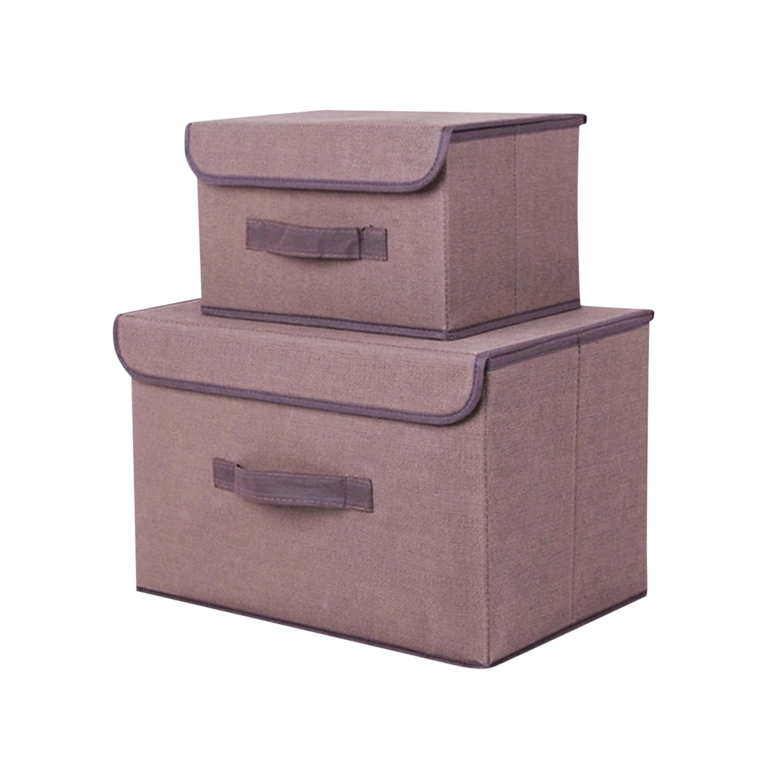 Moocorvic Storage Boxes with Lids Set of 2 , Foldable Storage Bins ...