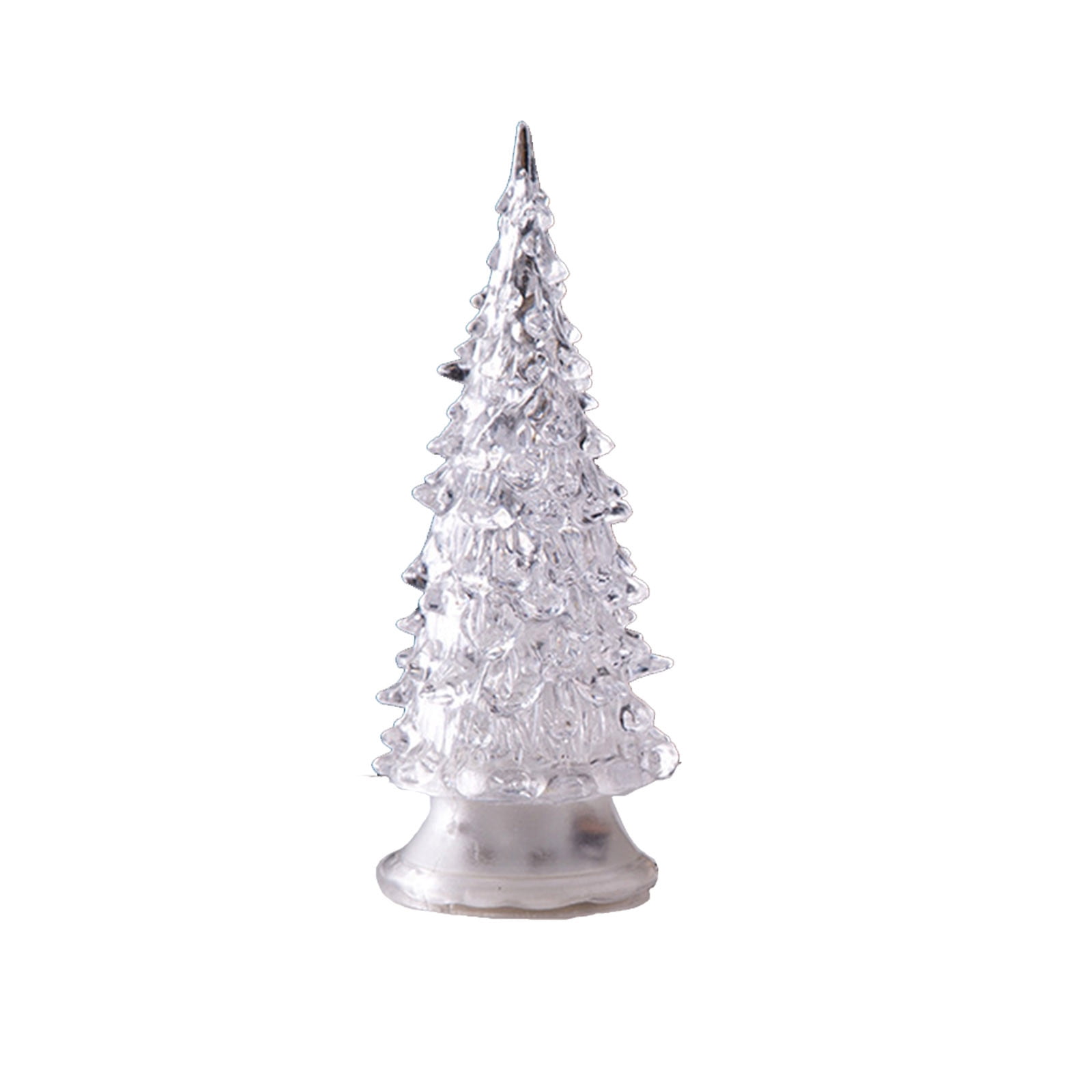 Moocorvic Tabletop Lighted Christmas Tree, LED Acrylic Night Light ...