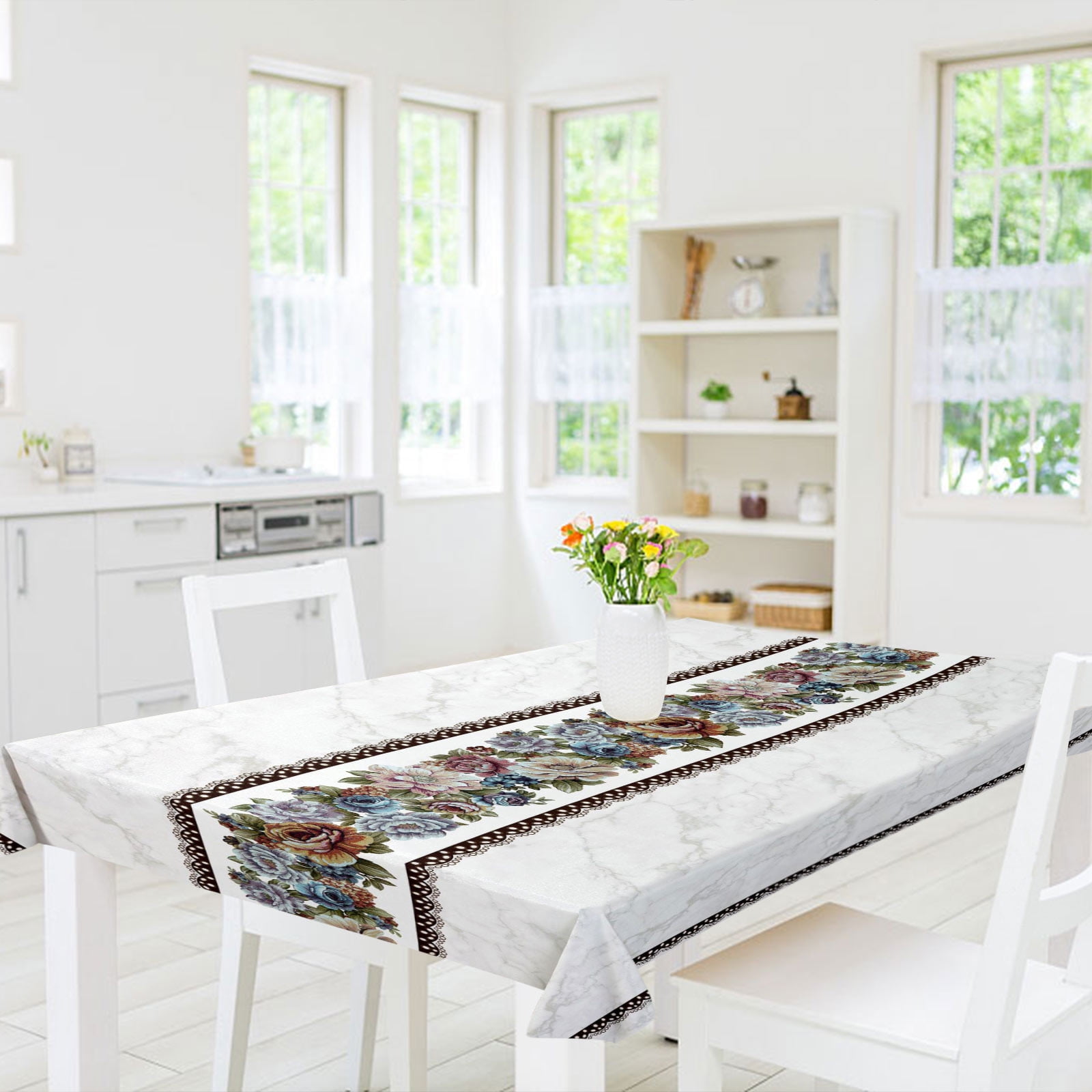 Guanhe Thanksgiving Tablecloths, Embroidery Waterproof and Oilproof ...