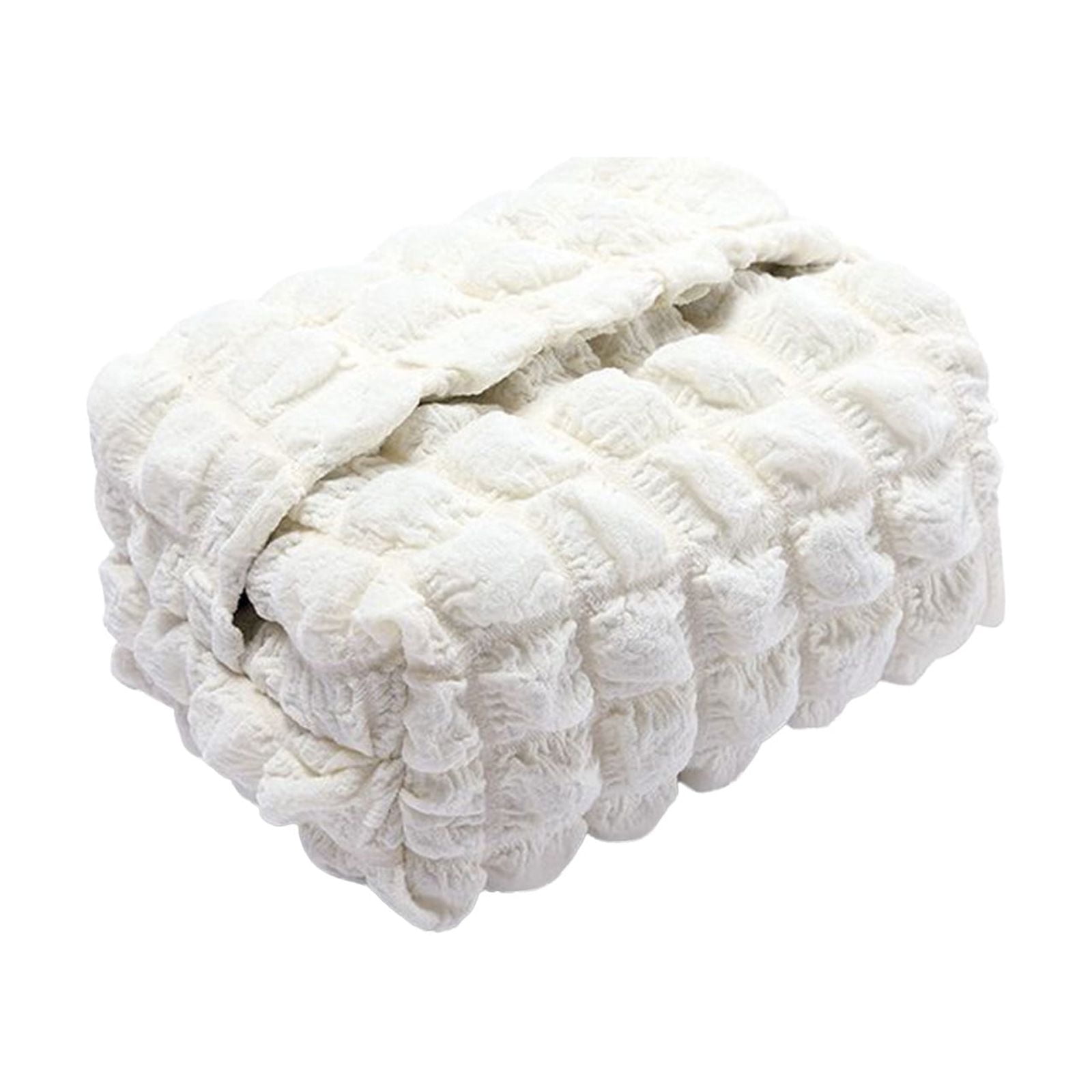 Moocorvic Tissue Box Cover Soft Cream Puff All Cotton Foam Tissue Box ...