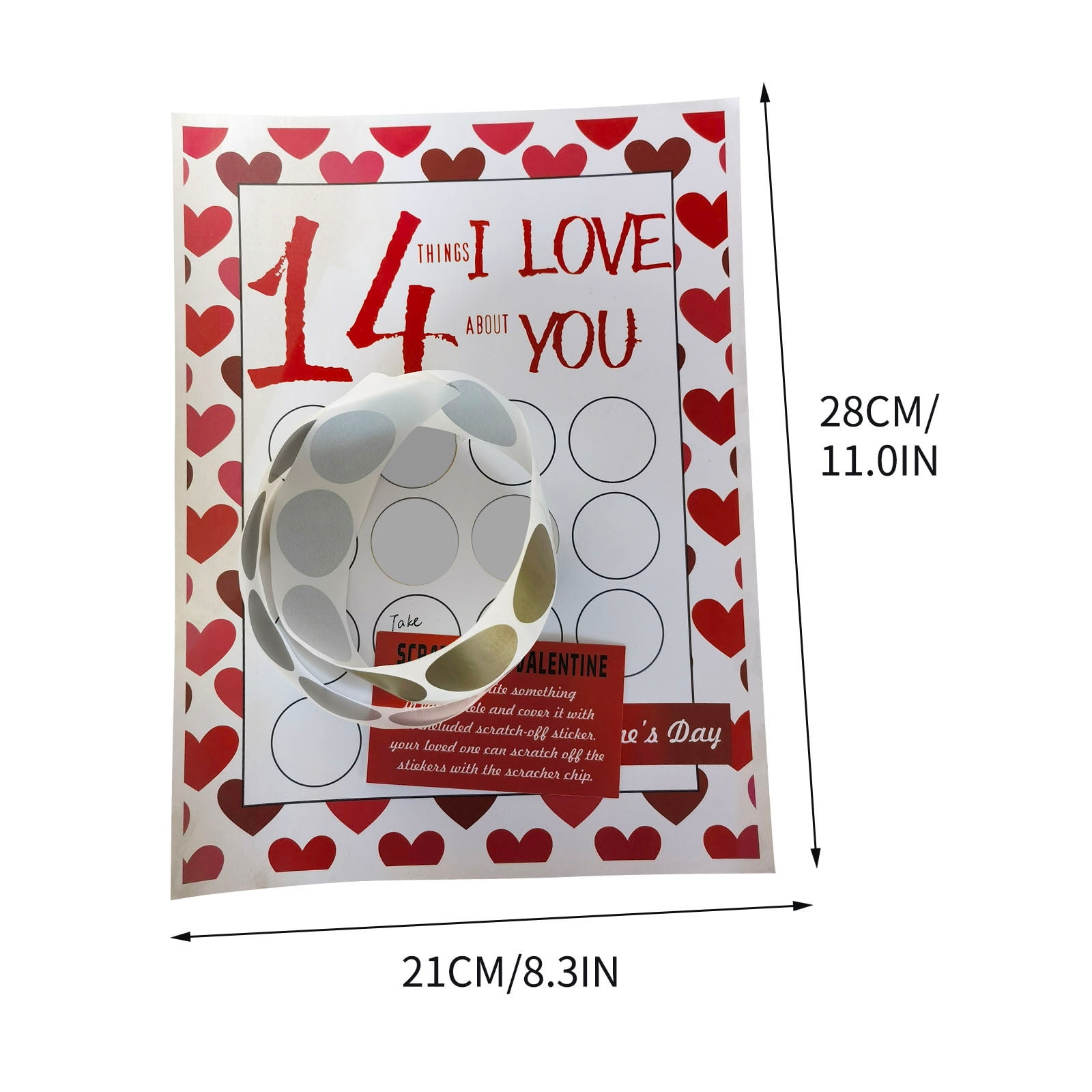 Moocorvic Valentine Scratch Off Print Valentine's Day Scratch I Love ...