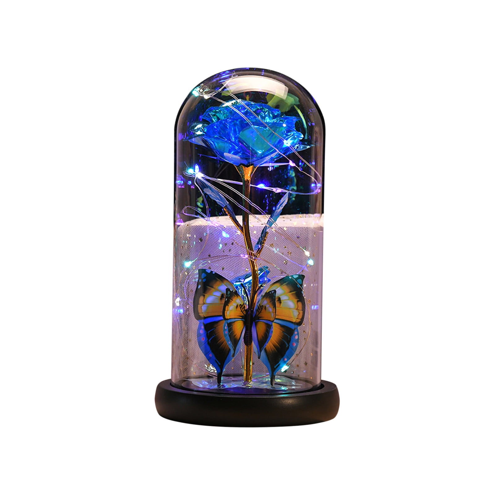 Moocorvic Valentine's Day Rose Gift For Women , Colorful Rose Luminous ...