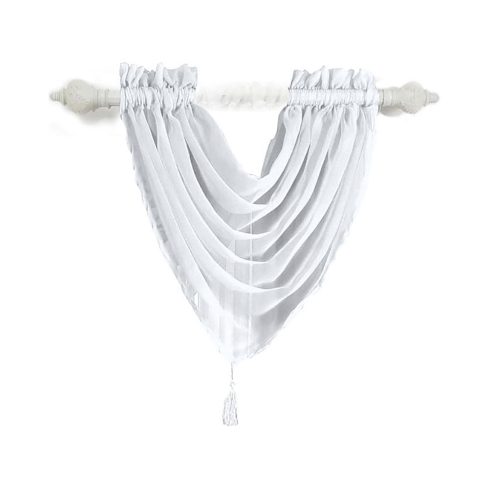 Moocorvic Voile Curtain Swags All Colours Pelmet Valance Net Curtains ...