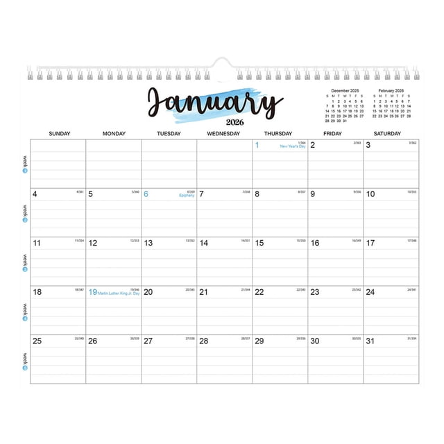 Moocorvic Wall Calendar 2026-2027 18 Month from January 2026 to June ...