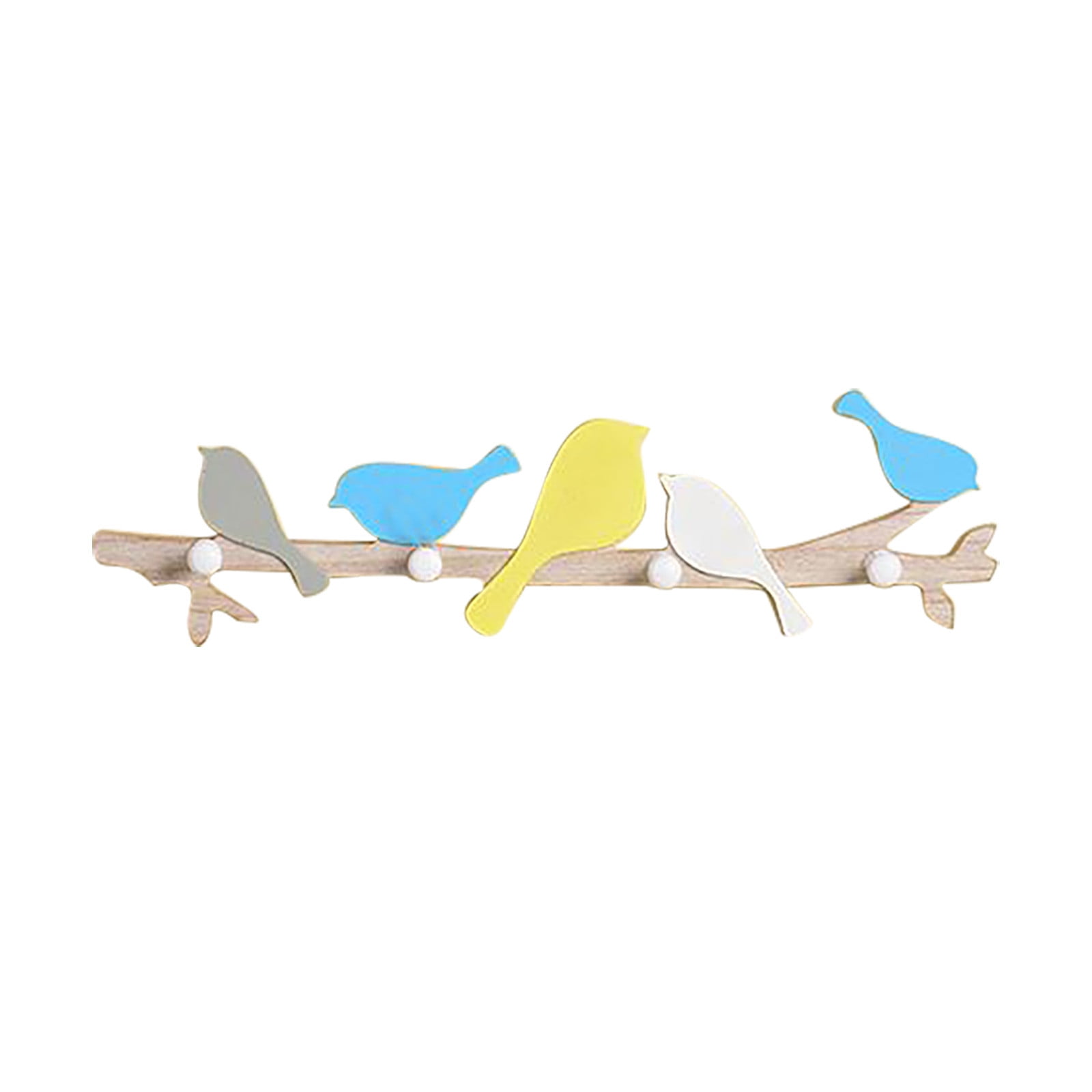 Moocorvic Wooden Home Decoration Bird Hook Creative Animal Keyless Wall ...
