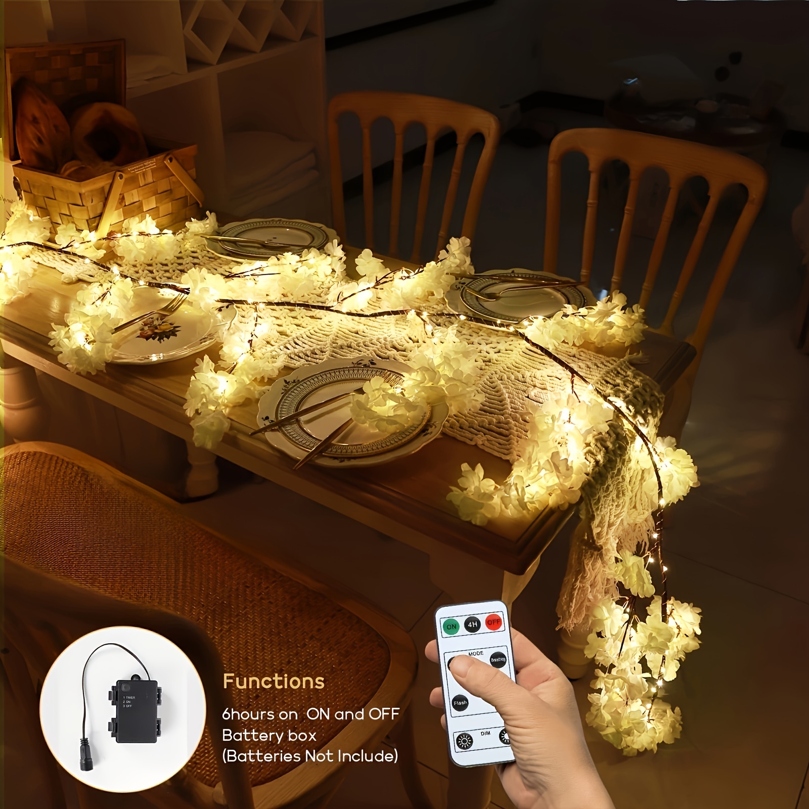 Mood Light 240cm Sakura Tree Vine Light with Remote Control 1 Pack ...