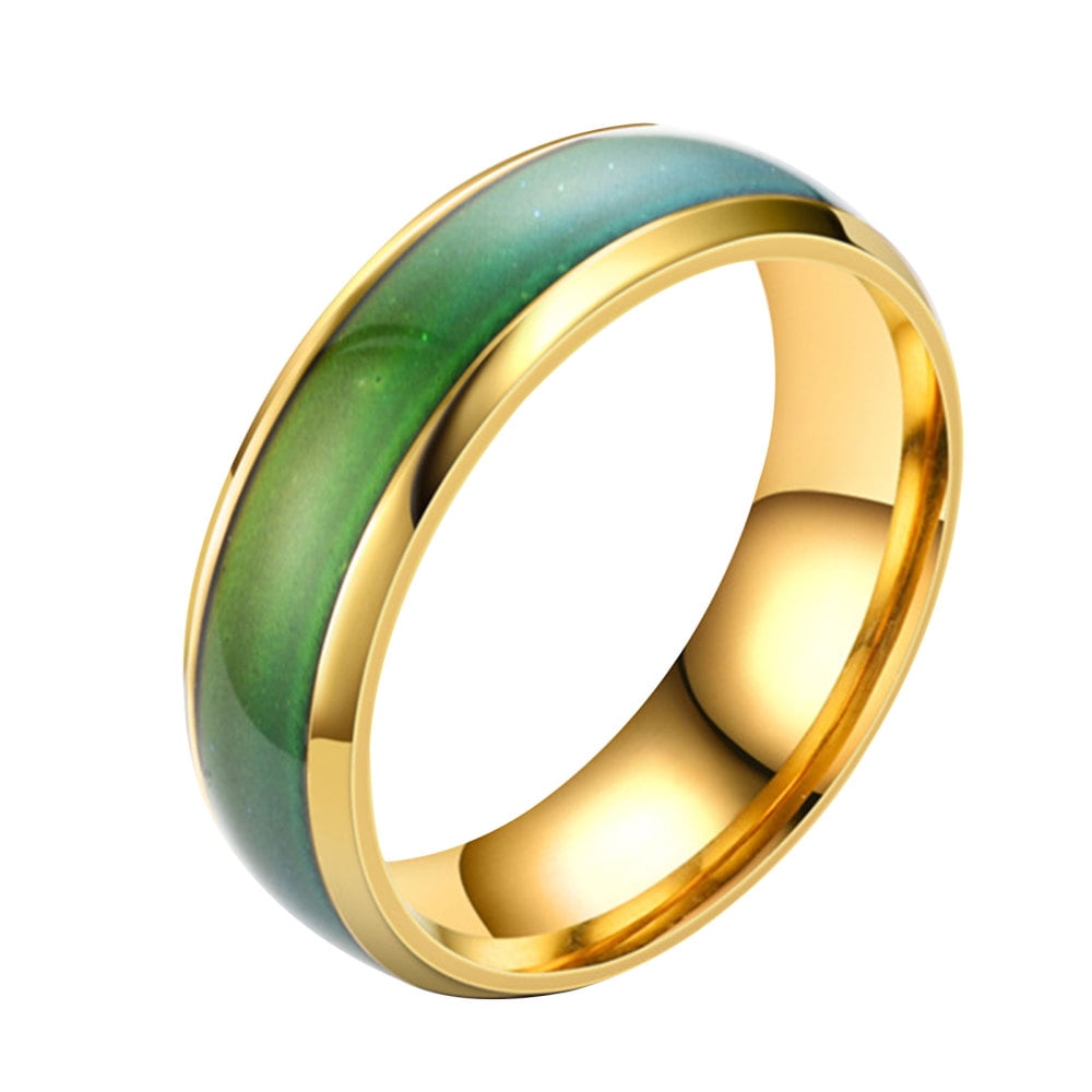 Mood Rings | Women's Rings With Temperature Embossing Ring | Stainless ...