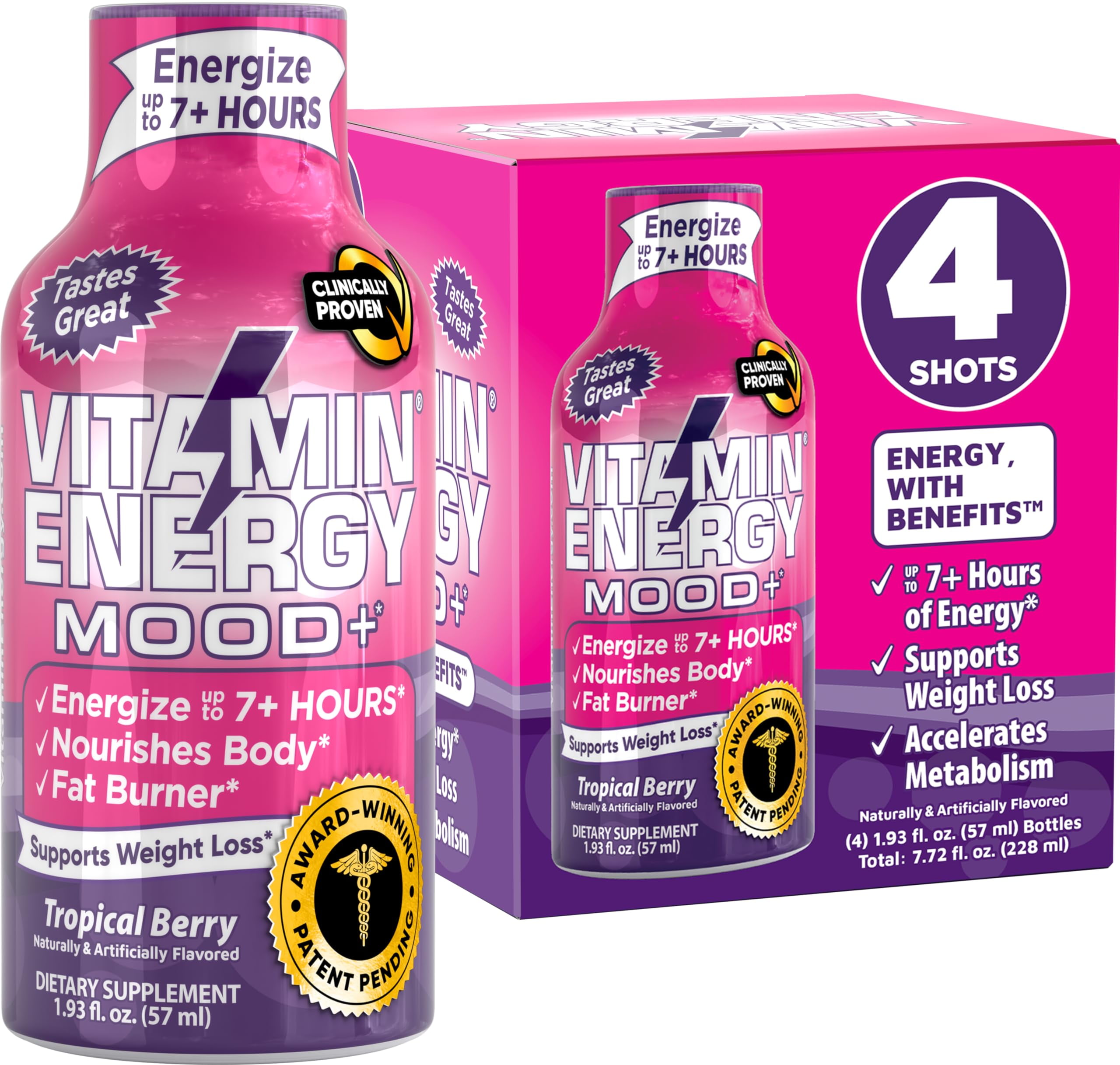Mood Support Vitamin Energy Drink- Sugar Free, Keto/Vegan Friendly ...