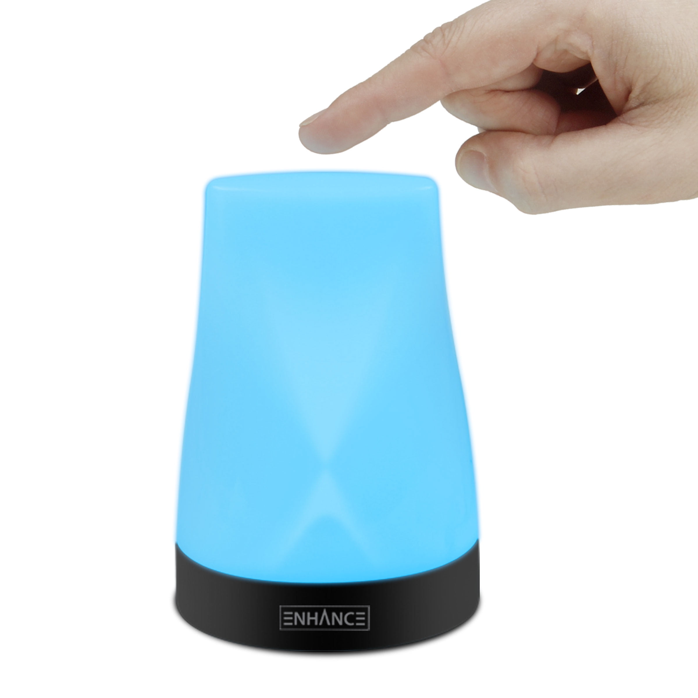 MoodBRIGHT Portable Bedside Night Light Lamp with Color LED's ...