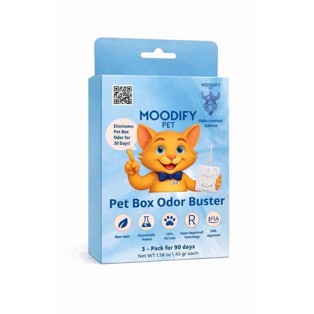 MoodifyPet Odor Eliminating Cat Deodorizing Pads Combo Pack, Fragrance ...
