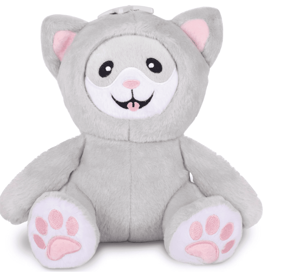 Moodles Purr Kitty Plush Cat 12” with 6 Facial Expressions to Show Your ...