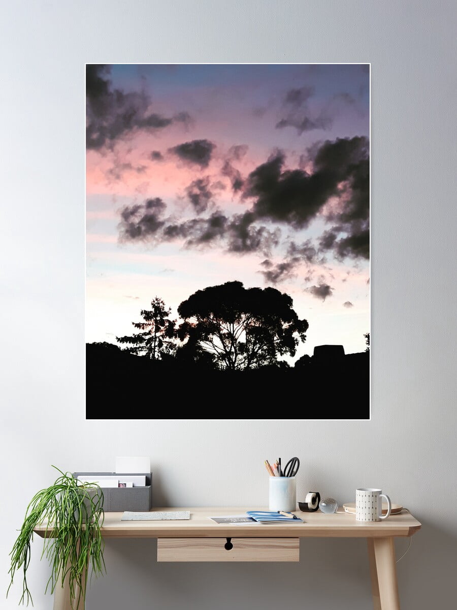 Moody Backyard Poster Wall Art, Modern Wall Decor For Living Room ...