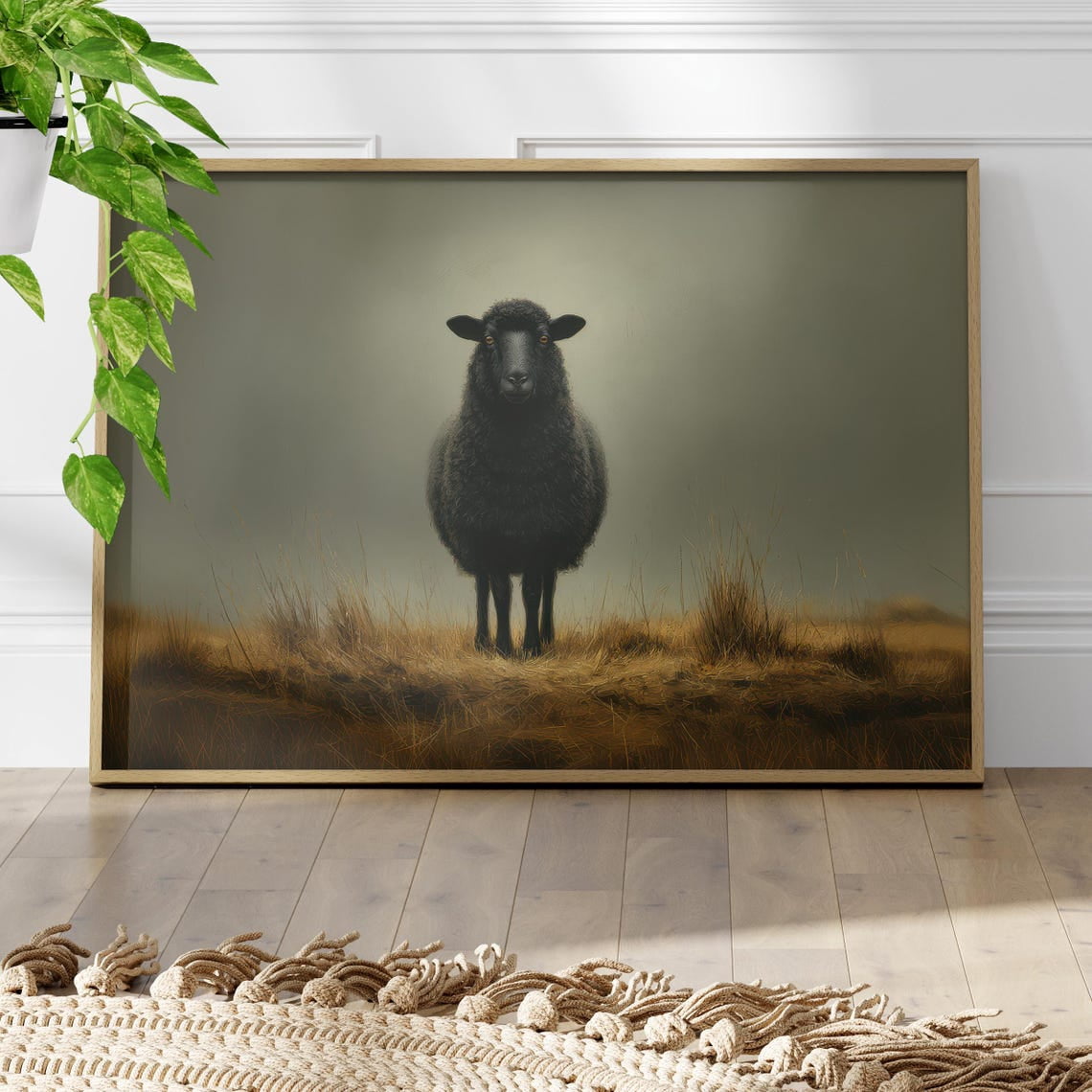 Moody Black Sheep Vintage Dark Cottagecore Farmhouse Whimsigoth ...