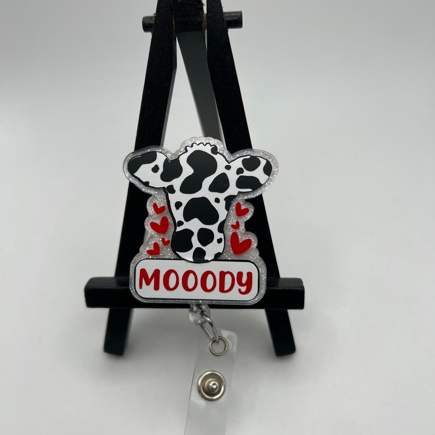 Moody Cow Nurse Badge Reel • Health Care Badge Reel • Medical ...