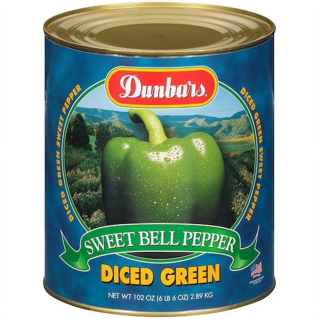 Dunbars Diced Green Sweet Bell Pepper, 102 Ounce, 6 Per Case - Walmart.com