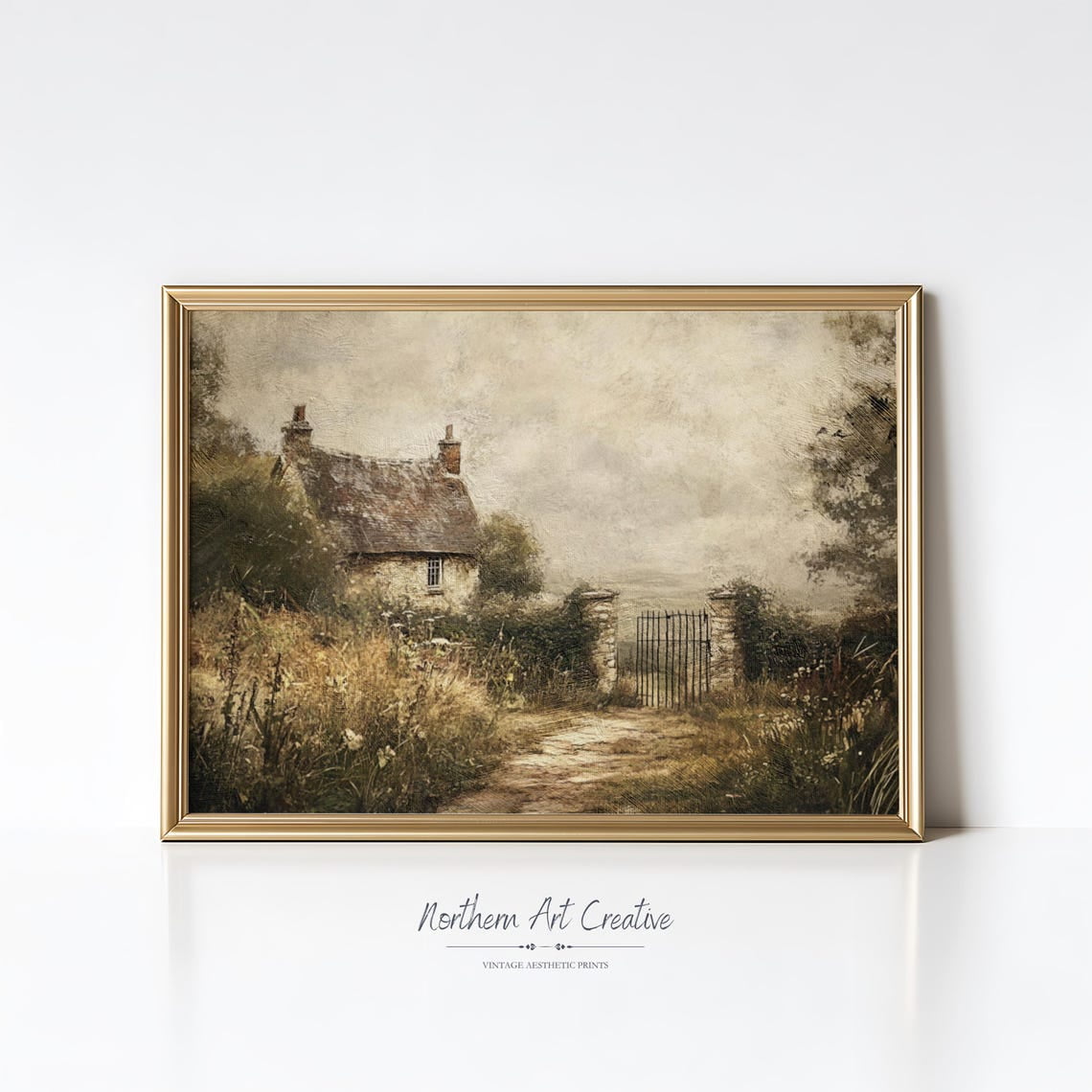 Moody Fall Country Print Antique Autumn Decor English Countryside Wall ...