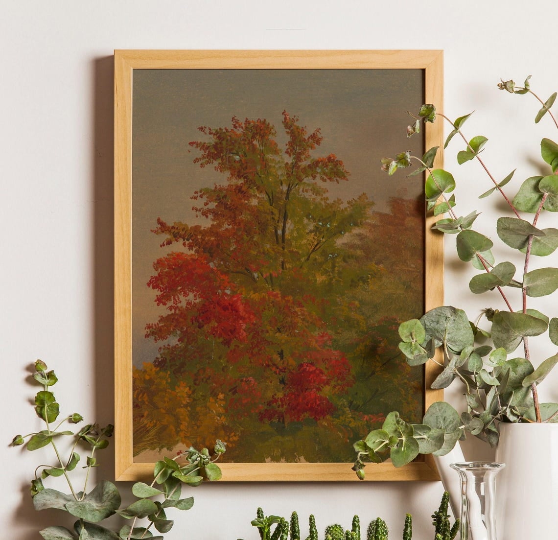 Moody Fall Landscape, Warm Tone Autumn Wall Decor, Autumn Poster ...