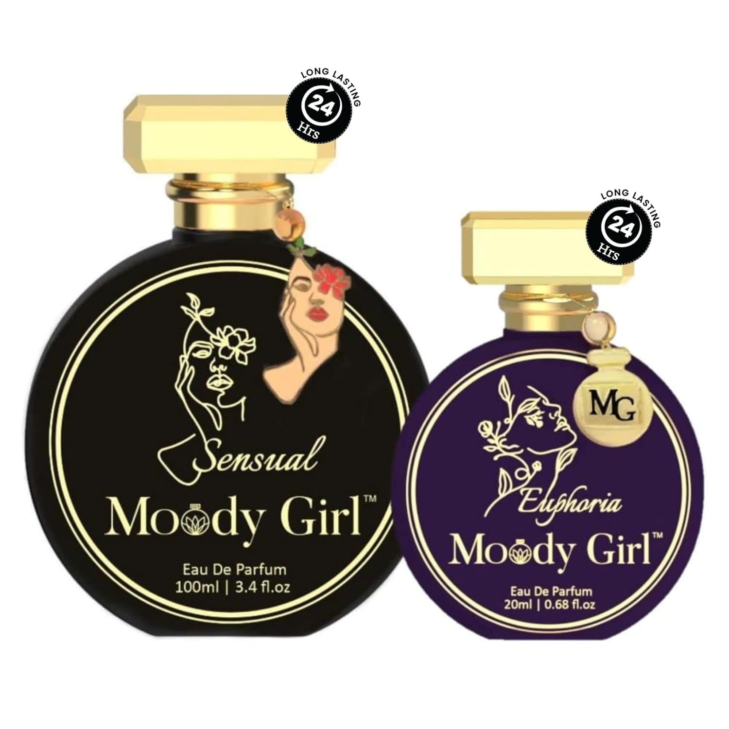 Moody Girl Luxurious Perfume Combo Pack For Women | Sensual 100ml, 3.4 ...
