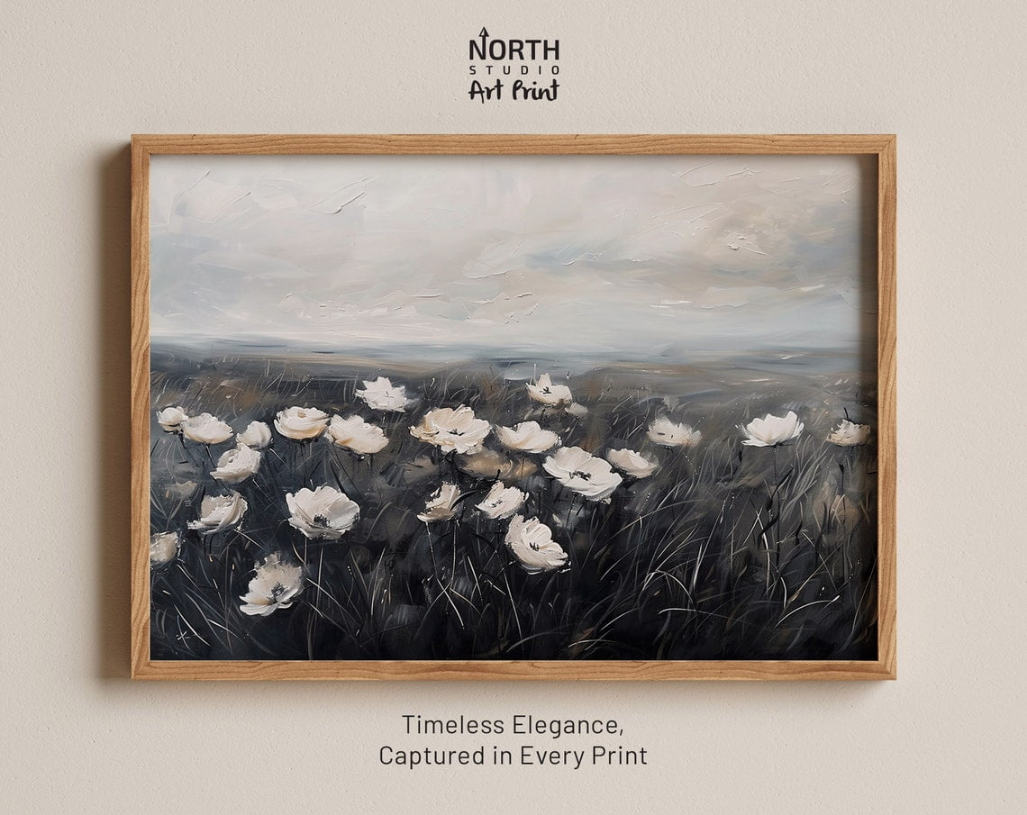 Moody Landscape Print 3, Wall Art, Flower Print, Wall Decor, Farmhouse ...