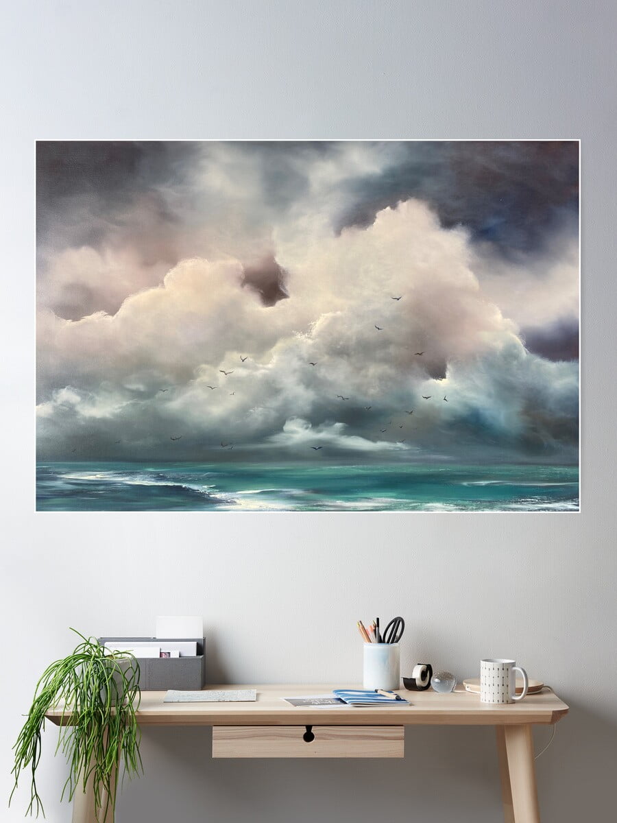 Moody Morning At Godfrey'S Poster Wall Art, Modern Wall Decor For ...