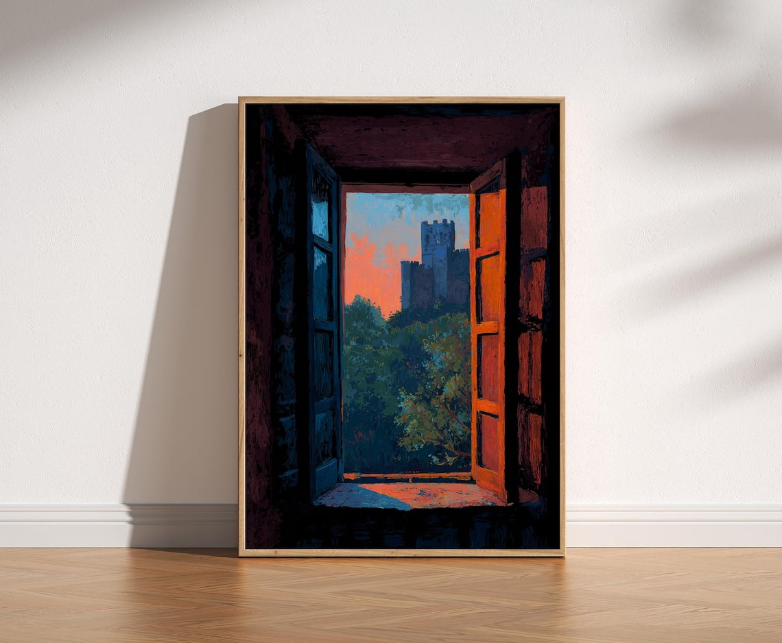 Moody Open Window Henri Matisse Style Fauvism Modern Exhibition Castle ...