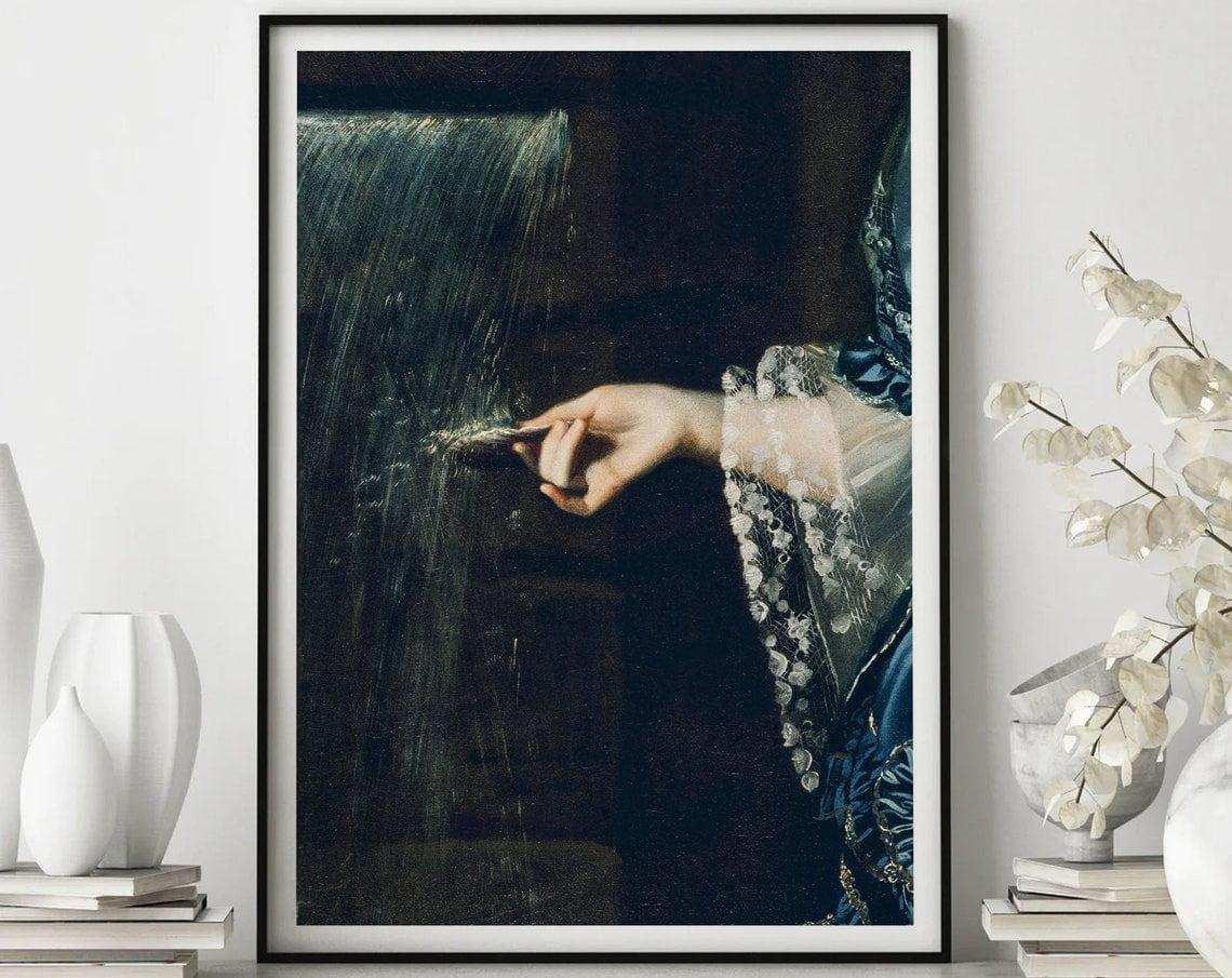 Moody Portrait Poster, Vintage Art Print, Victorian Woman Wall Art ...