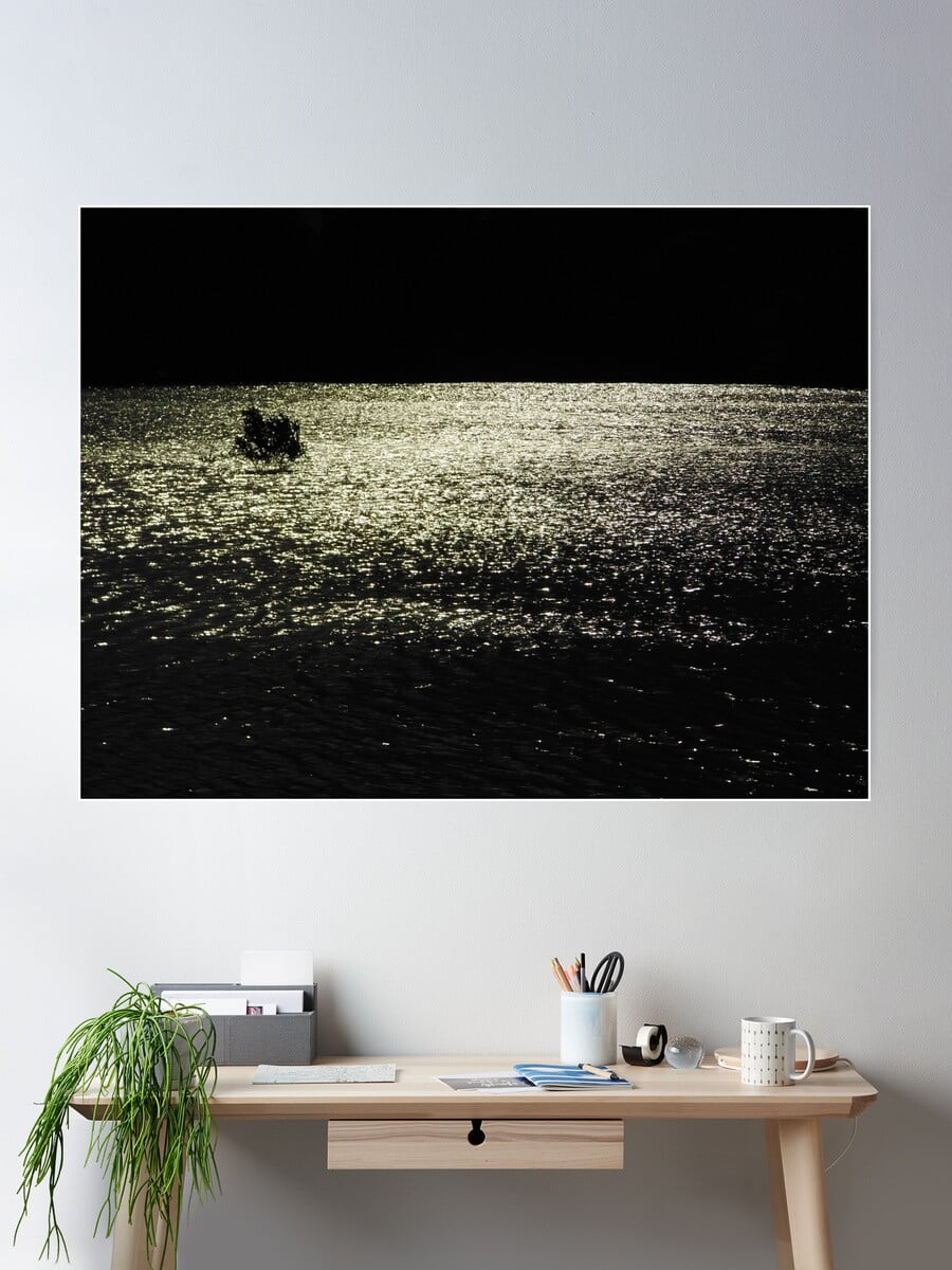 Moody Water With My Wanaka Tree Poster Wall Art, Modern Wall Decor For ...