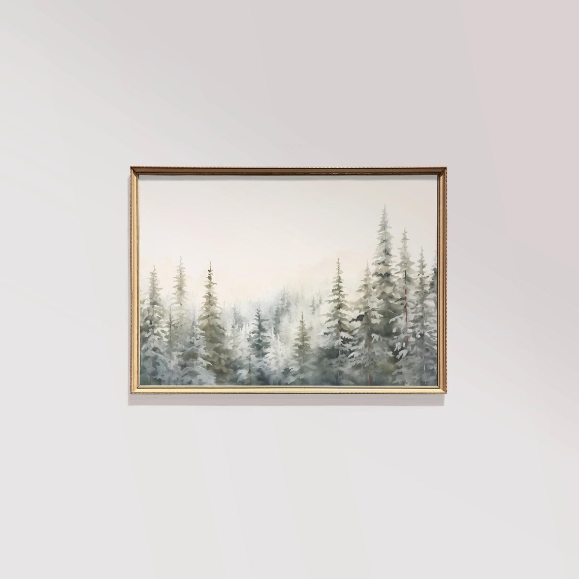 Moody Winter Holiday Winter Forest Wall Art Wall Art Winter Holiday ...